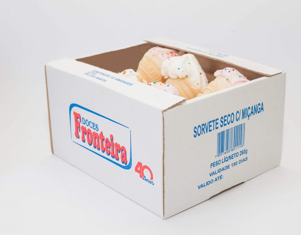 Doces Fronteira | Sorvete Seco com Miçanga cx c/12